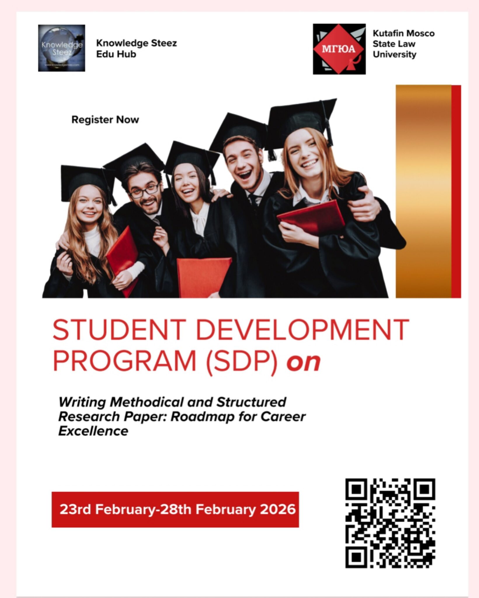 First-ever in India! Student Development Program on Writing Methodical ...